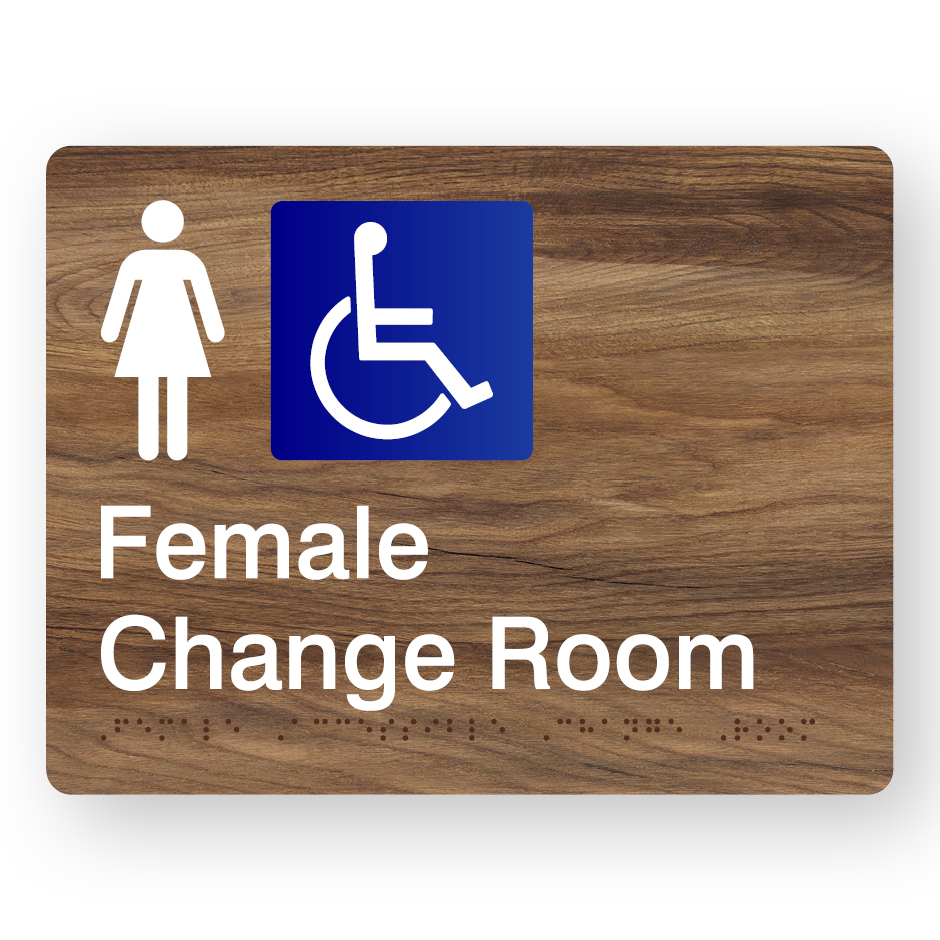 Braille Signs Vic - Female Accessible Change Room Braille Sign in Mid ...