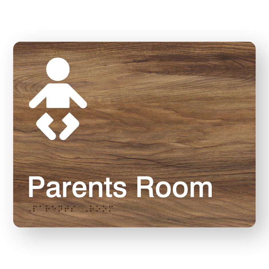 Braille Signs Australia - Parents Room Braille Sign in Mid-Tone ...